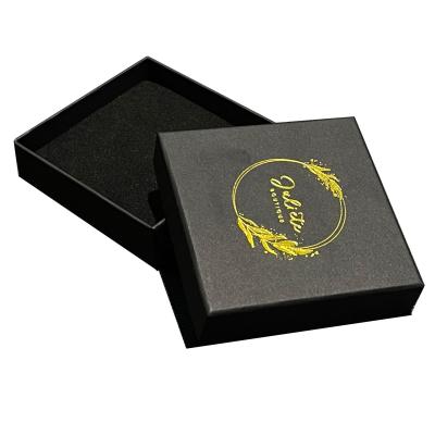 China Customs Paper Jewelry Box Logo color -Use to Earring Pendant Bracelet Necklace for sale
