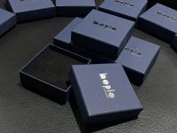 China Customs Paper Jewelry Box Logo color -Use to Earring Pendant Bracelet Necklace for sale