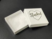 China Customized Paper Jewelry Box 9x9x2.5cm (3.5*3.5*1 inches) for sale