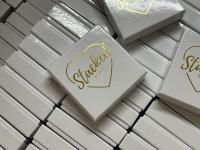 China Customized Paper Jewelry Box 9x9x2.5cm (3.5*3.5*1 inches) for sale