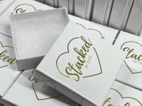 China Customized Paper Jewelry Box 9x9x2.5cm (3.5*3.5*1 inches) for sale