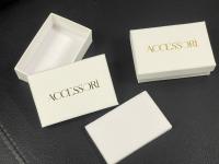 China Customized  White Paper Jewelry Box logo and color by your jewelry packaging for sale
