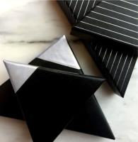 China Customized Paper triangle  jewelry box Use to ring/earring/pendants/bracelet/necklace for sale