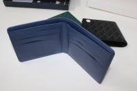 China Customize Slim Coin Purse ID Credit Card Holder Short PU Leather Thin Wallet for Men for sale