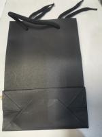 China Customized Black Jewelry Paper bags for sale