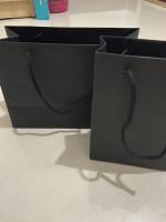 China Customized Black Jewelry Paper bags for sale