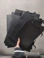China Customized Black Jewelry Paper bags for sale