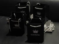 China Customized Black Jewelry Paper bags for sale