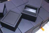 China Customs style 360 rotation cufflink box luxury style for sale