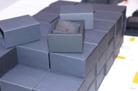 China Customs style 360 rotation cufflink box luxury style for sale