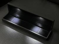 China Customized Your Logo- Luxury Black LED Bracelet Box LED Long Chain Box for sale