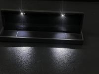 China Customized Your Logo- Luxury Black LED Bracelet Box LED Long Chain Box for sale