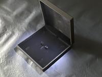 China Customized Your Logo- Luxury Black LED Jewelry Box LED Big Necklace Box LED Jewelry Set Box for sale
