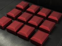 China Customized Your Logo- Luxury Red LED Necklace Box LED Small Necklace Box for sale