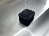 China Black Velvet Ring box for velvet jewelry packaging box for sale