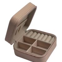 China Express/Sea Shipping Pink Travel Jewelry Box with Custom Logo and Color Min Qty 100 for sale