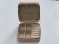 China Express/Sea Shipping Pink Travel Jewelry Box with Custom Logo and Color Min Qty 100 for sale