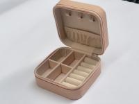 China Express/Sea Shipping Pink Travel Jewelry Box with Custom Logo and Color Min Qty 100 for sale