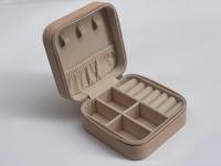 China Express/Sea Shipping Pink Travel Jewelry Box with Custom Logo and Color Min Qty 100 for sale
