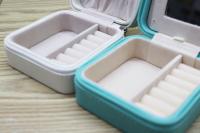 China Express Shipping Luxury PU Leather Travel Jewelry Box for Minimum Order Quantity of 500 for sale