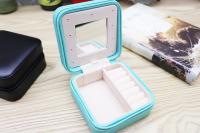 China Express Shipping Luxury PU Leather Travel Jewelry Box for Minimum Order Quantity of 500 for sale