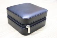 China Luxury PU leather travel jewelry box Customized your logo and color for sale