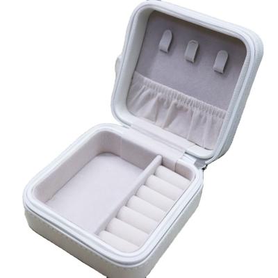 China Luxury travel jewelry box Customized your logo and color for sale