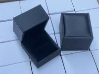 China Customized Luxury Black PU Leather Ring Box with 7 Days Sample Time and High- Material for sale
