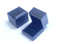 China Customized Luxury Black PU Leather Ring Box with 7 Days Sample Time and High- Material for sale