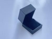 China Customized Luxury Black PU leather Earring Box for sale