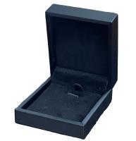 China Customized Luxury Black PU leather Pendant Box/Small Necklace Box for sale
