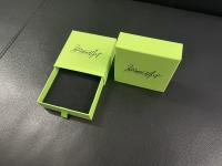 China Customized Green Paper Drawer Jewelry Box for sale