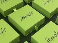 China Customized Green Paper Drawer Jewelry Box for sale