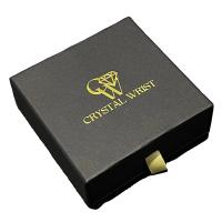 China Customized Black Paper Drawer Jewelry Box Customized for Your Jewelry Line for sale