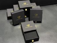 China Customized Black Paper Drawer Jewelry Box Customized for Your Jewelry Line for sale