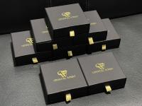 China Customized Black Paper Drawer Jewelry Box Customized for Your Jewelry Line for sale