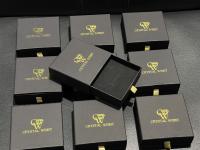 China Customized Black Paper Drawer Jewelry Box Customized for Your Jewelry Line for sale