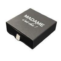 China Customized Black Paper Drawer Jewelry Box for Special Occasion Jewelry for sale