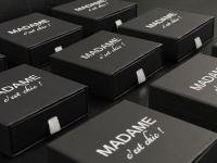 China Customized Black Paper Drawer Jewelry Box for Special Occasion Jewelry for sale