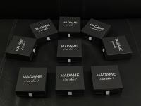 China Customized Black Paper Drawer Jewelry Box for Special Occasion Jewelry for sale