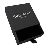 China Customized Black Paper Drawer Jewelry Box for sale