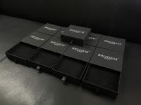 China Customized Black Paper Drawer Jewelry Box for sale