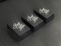 China Customized Paper Black Magnet Jewelry Box and Pouches for Your Custom-made Designs for sale