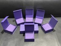 China Customized Purple Magnet Jewelry Box and Pouches Ideal for 90*90*35mm Ring Packaging for sale