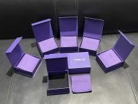 China Customized Purple Magnet Jewelry Box and Pouches Ideal for 90*90*35mm Ring Packaging for sale