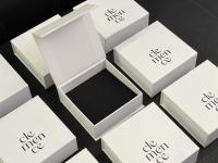 China Customized White Paper Magnet Jewelry Box Perfect for Ring Presentation for sale