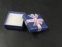 China Customized fashion bowknot Paper Necklace box small style for sale