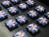 China Customized fashion bowknot Paper Necklace box small style for sale
