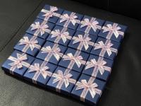 China Customized fashion bowknot Paper Necklace box small style for sale