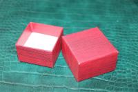 China High quality Red color Paper Cardboard Ring Box  Customized Your Color and Logo-Global transportation for sale